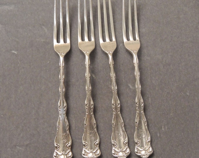 Strawberry Forks, Reed & Barton, Rex Pattern, Small Forks Monogrammed ...