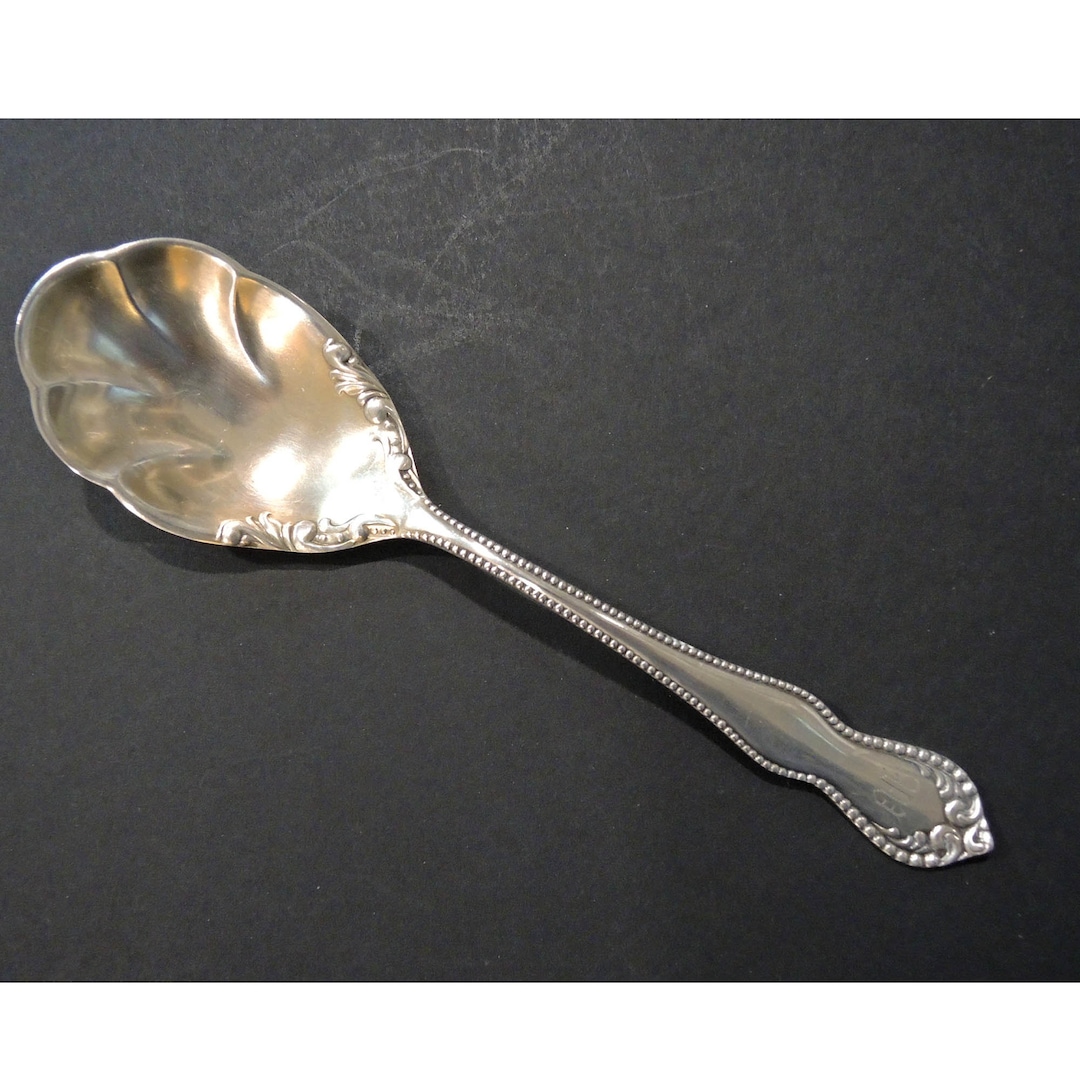 Vintage Holmes & Edwards Serving Spoon, Beaded Edge Serving Spoon ...