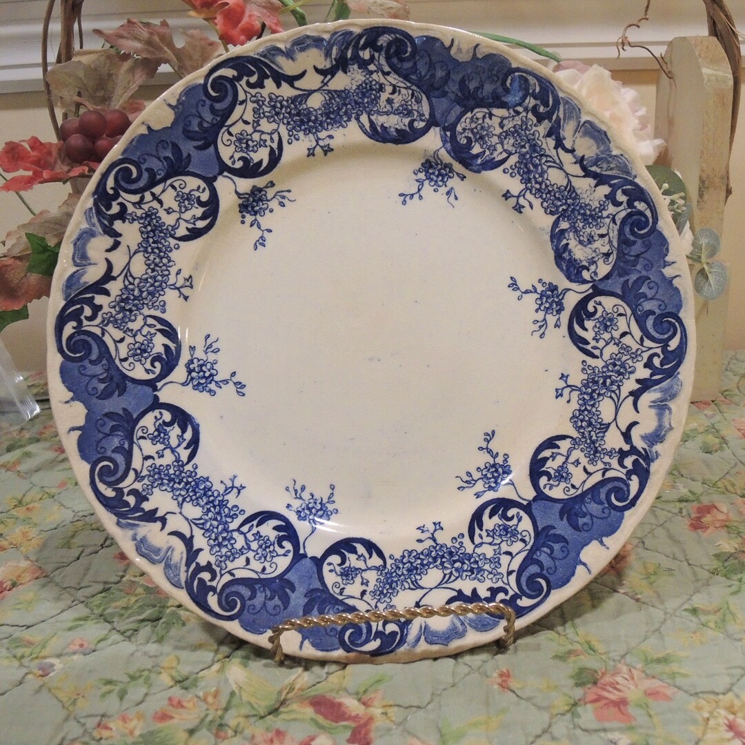 Antique Dudson Wilcox & Till Blue and White Semi Porcelain - Etsy