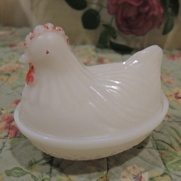Milk Glass Chicken - Shop Online - Etsy
