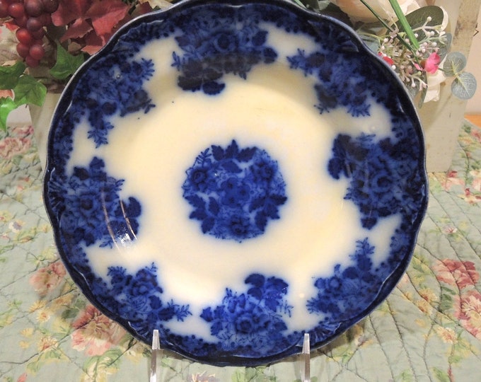 Flow Blue New Wharf Pottery, Burslem, Stoke on Trent, England, Waldorf ...