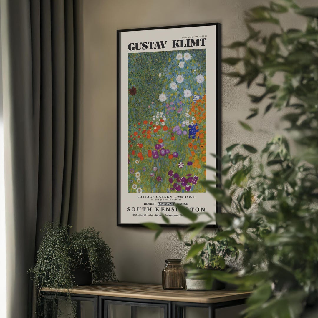 Exhibition Art of GUSTAV KLIMT Framed Poster #6, Gustav Klimt Poster ...