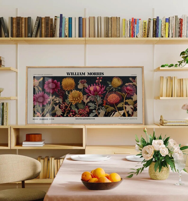 William Morris Inspired Botanical Print: Vintage Floral Wall Art - Etsy