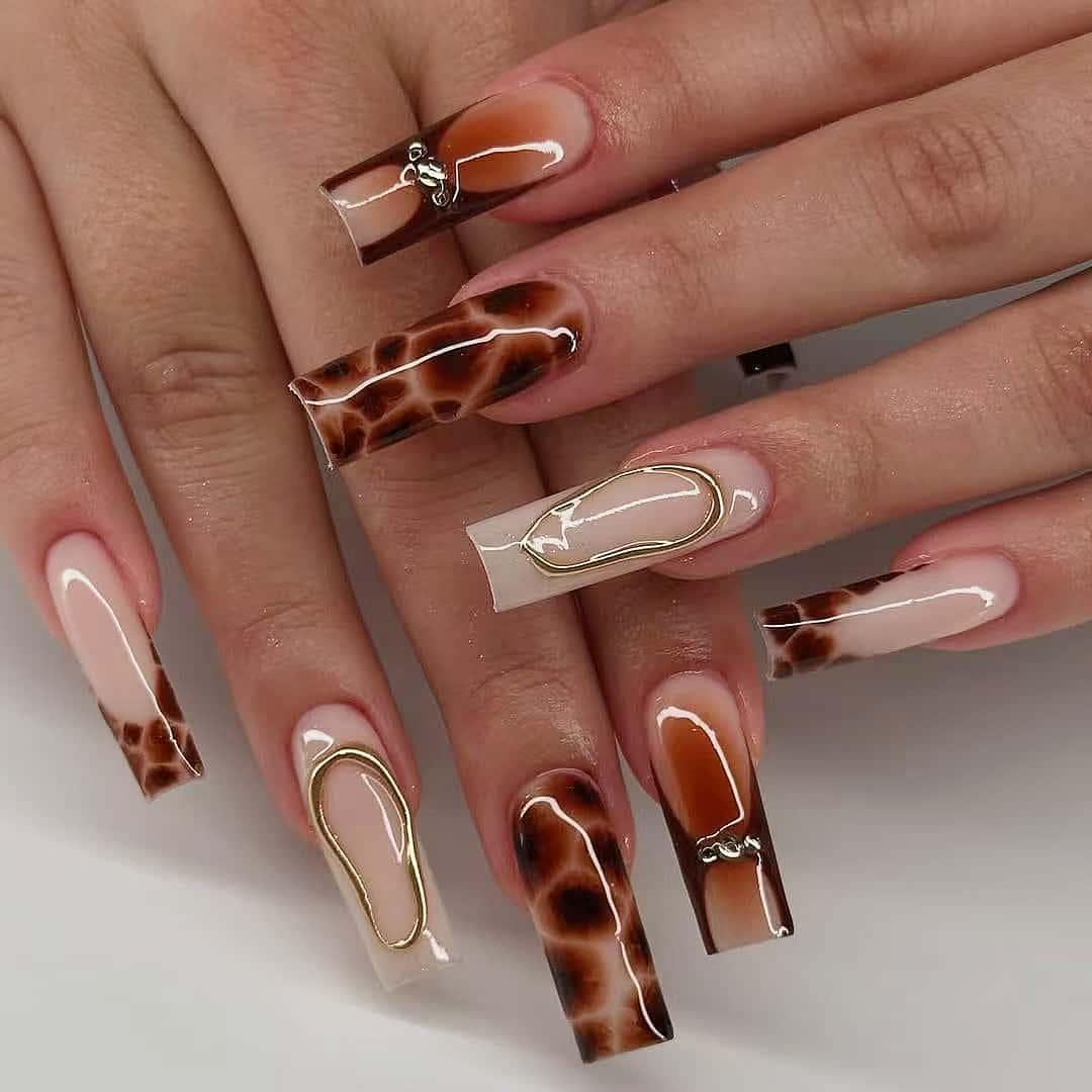 Elegant Exotic Nail Art Designs Wedding Nails , Hand Painted Gel Nails ...