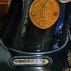 Vintage 1936 Singer Sewing Machine Model 128 Singer Model 128 Sewing ...