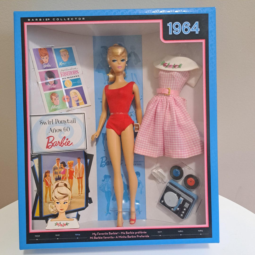 Barbie Collector, My Favorite Barbie Doll Swirl Ponytail 1964 ...