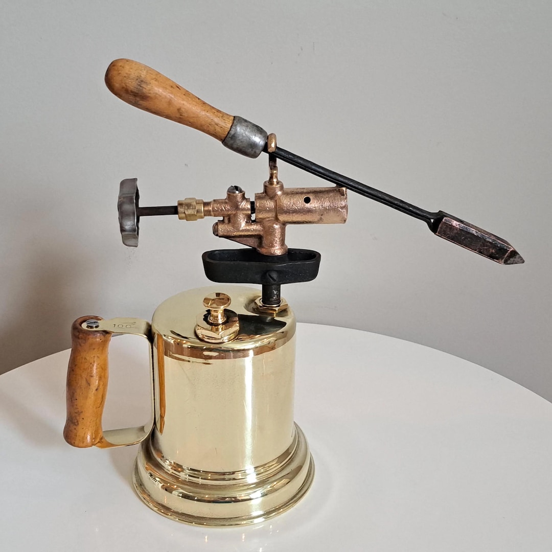 Vintage Gas or Kerosene Brass Blow Torch With Soldering Iron - Etsy