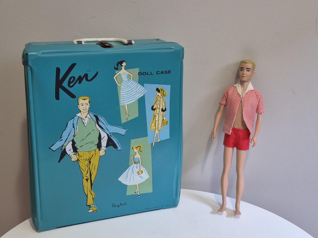 Vintage 1960's Ken Barbie and 1961 Ken Doll Case - Etsy