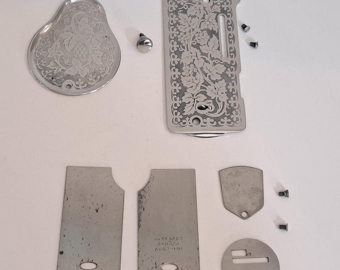 Vintage Singer Rear Back Slide Plate 54512 Singer Front Slide Plate ...