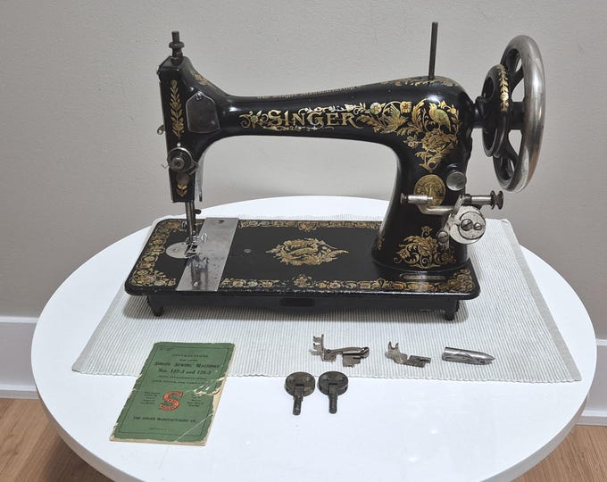 Vintage 1909 Singer Model 27 Pheasant Decal Treadle Machine Head - Etsy ...