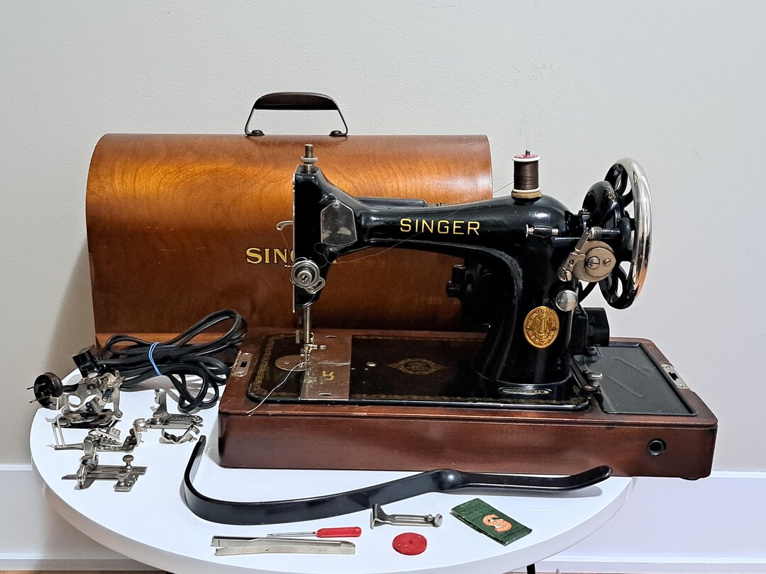 Vintage 1936 Singer Sewing Machine Model 128 Singer Model 128 Sewing ...