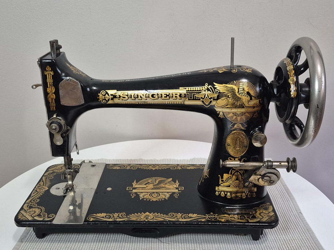 Vintage Singer Model 27 Treadle Sewing Machine Head Vintage Singer ...