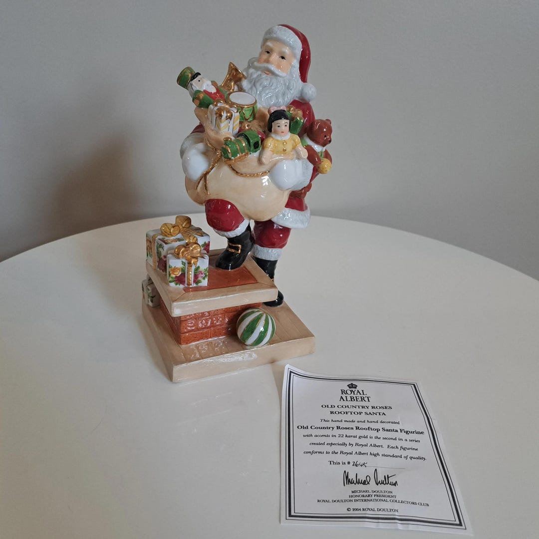 Vintage Royal Albert Rooftop Santa Michael Doulton Rooftop Santa HN4713 ...