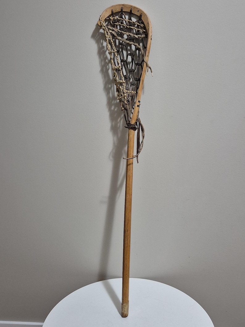 Vintage Wooden Mohawk Lacrosse Stick 43.5" Vintage Wooden Lacrosse ...