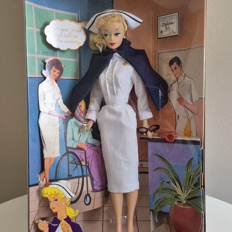 Vintage Barbie Nurse Doll - Etsy