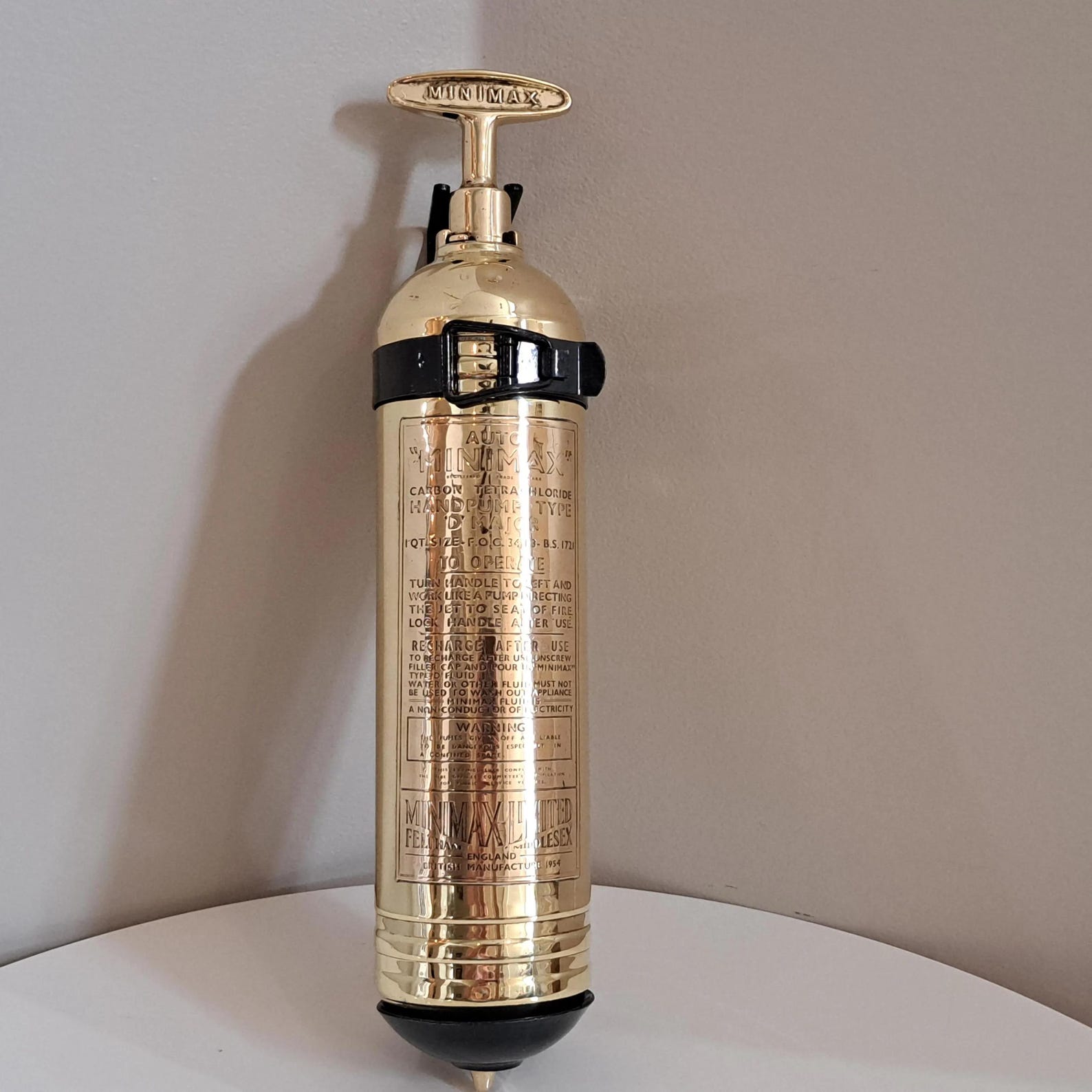 Vintage Auto Minimax Handheld Extinguisher From Feltham England - Etsy