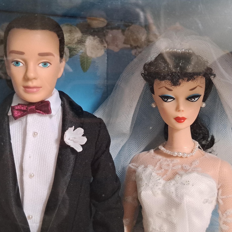 Vintage 1959 My Favorite Couple 1959 Wedding Barbie and Ken Set P6750 ...