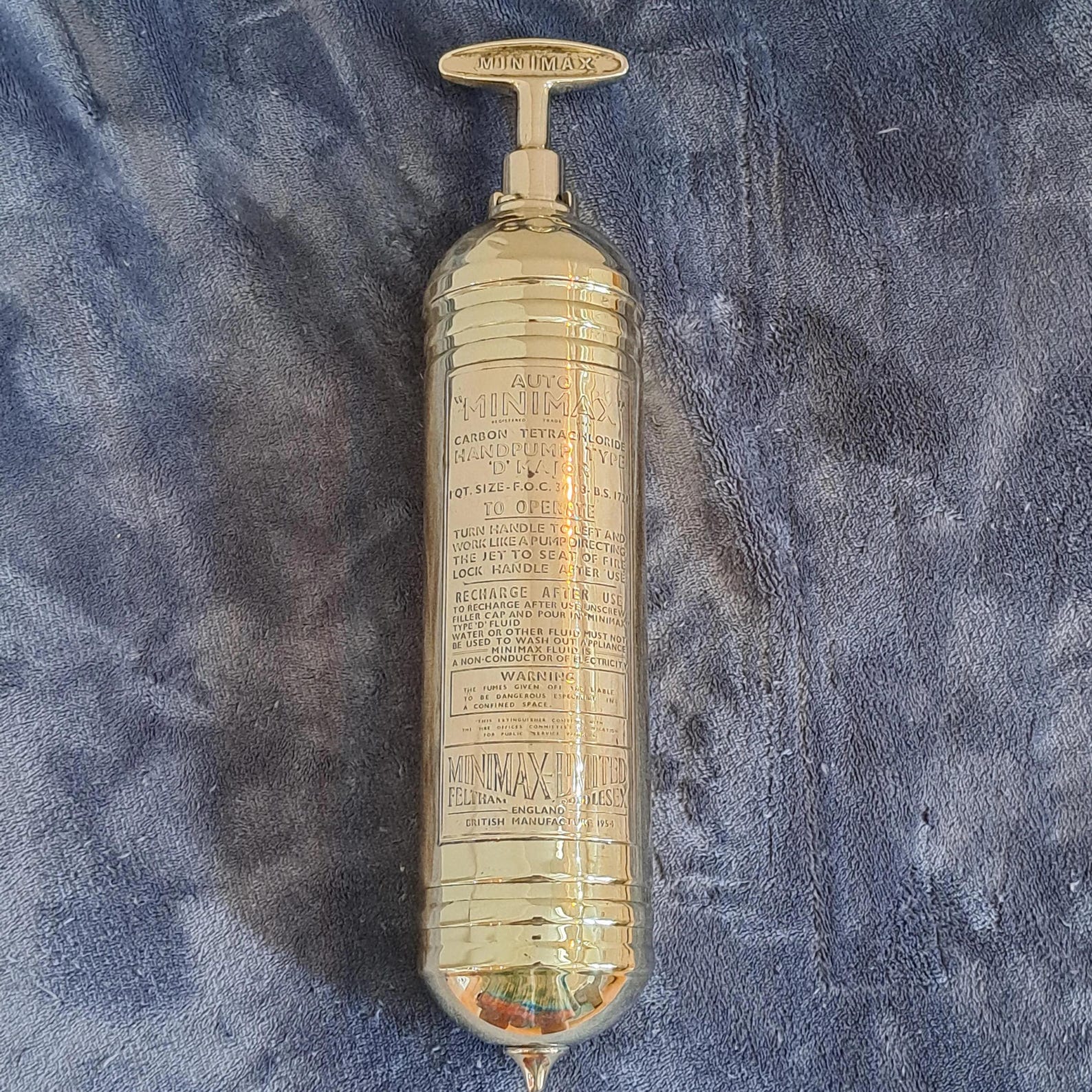 Vintage Auto Minimax Handheld Extinguisher From Feltham England - Etsy