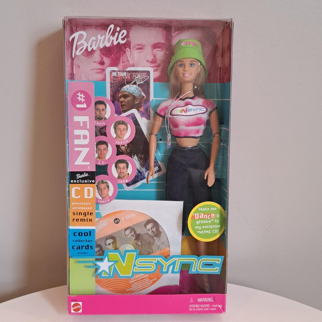 Vintage 2000 Nsync Barbie #1 Fan Barbie 50534 - Etsy
