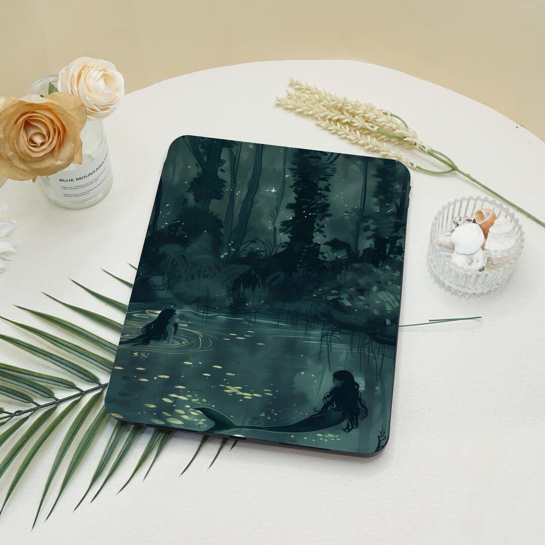 Mermaids Book Cover 360 Degree Rotating iPad Case,ipad Case With Pen ...