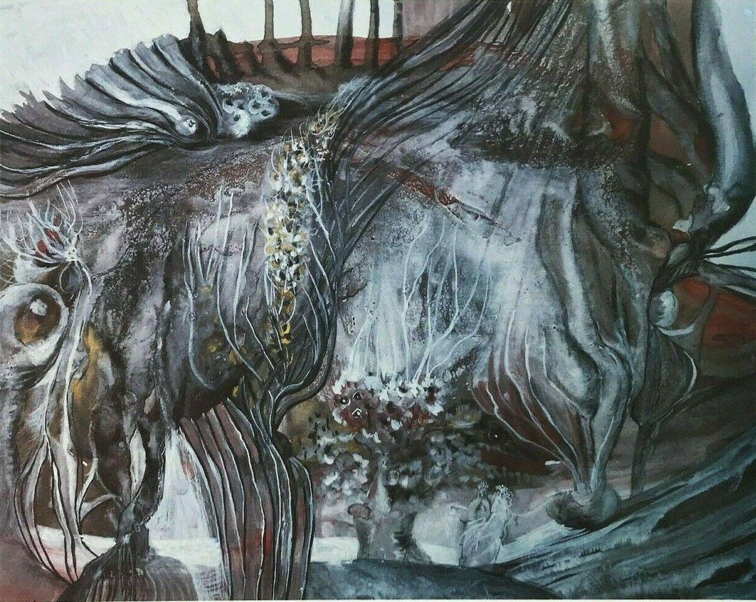 Erika Fuest Wedding Offset Lithograph 9/150 Hand Signed Fantasy - Etsy