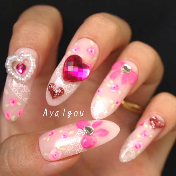 Gyaru Nails - Etsy