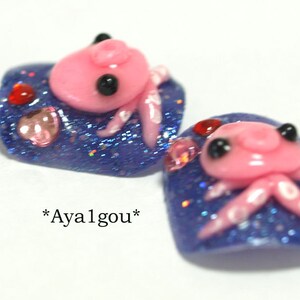 Toe Nails, Press on Nails, Octopus, 3D Nail, Kawaii Nails, Pedicure ...