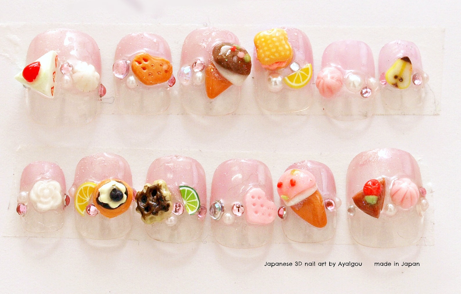 Japanese 3D Nail, Fairy Kei, Pastel Fashion, Harajuku, Fake Sweets ...