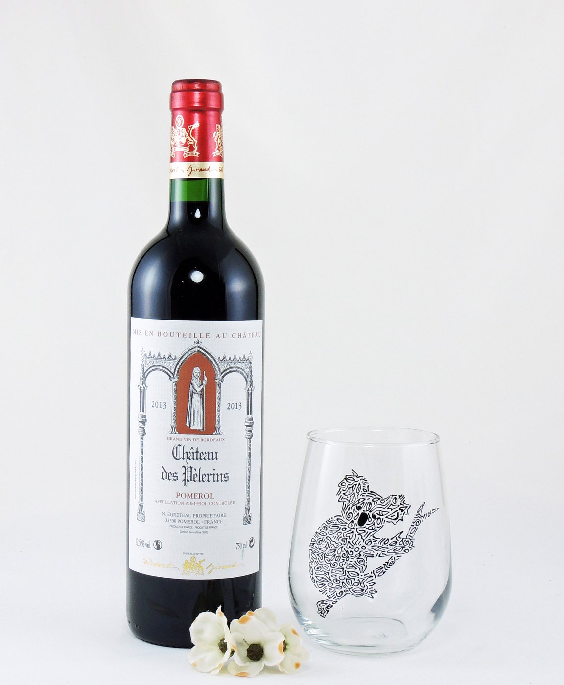 Koala Hand Painted Wine Glass / Cute Koala Bear / Koala Gift / Nature ...