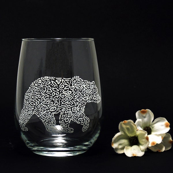 Glass Polar Bear Etsy