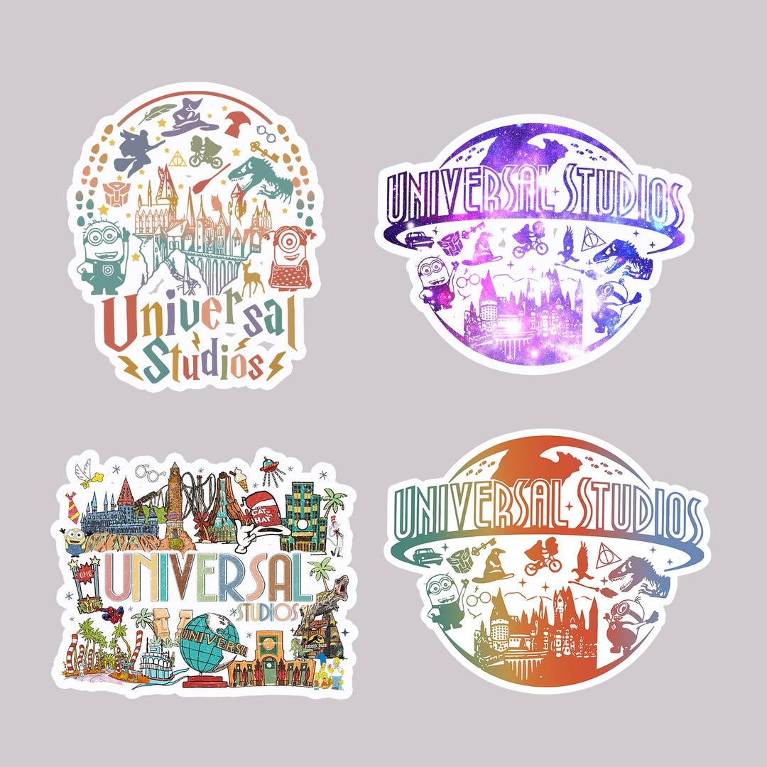Universal Studios Stickers, Universal Orlando Sticker, Universal ...