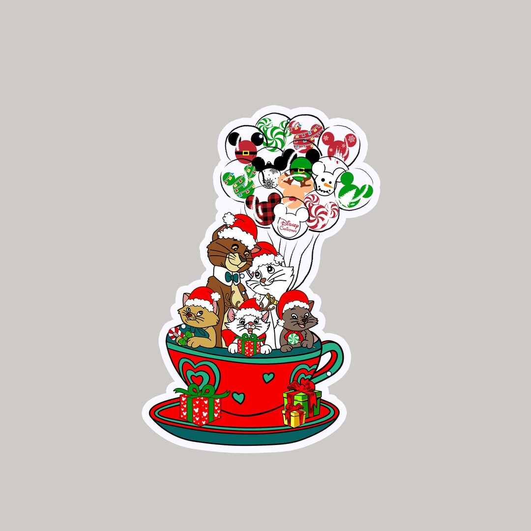 Aristocats Stickers, the Aristocats Teacup Sticker, Disney Marie Cat ...