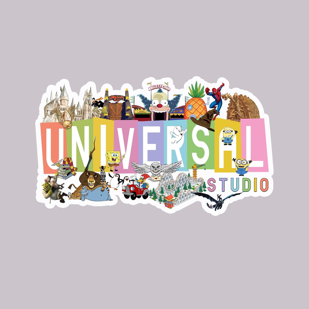 Universal Studios Sticker, Universal Stickers, Hollywood Studio Sticker ...