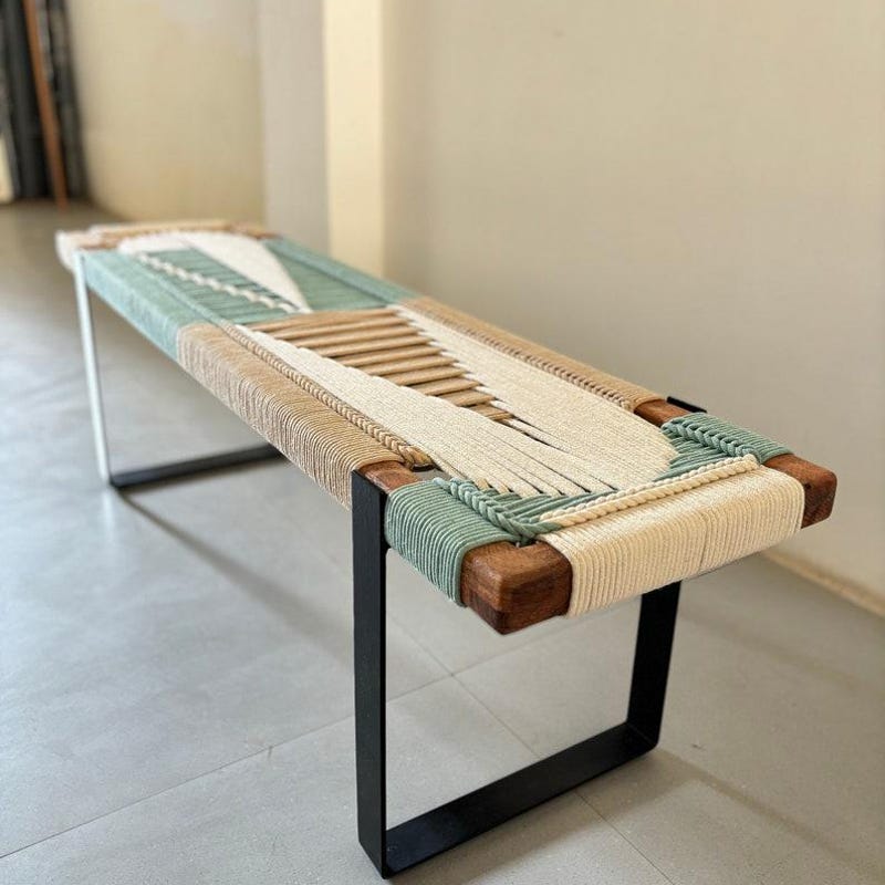 40 Woven Bench - Etsy