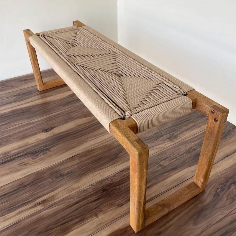 Woven Bench - Etsy