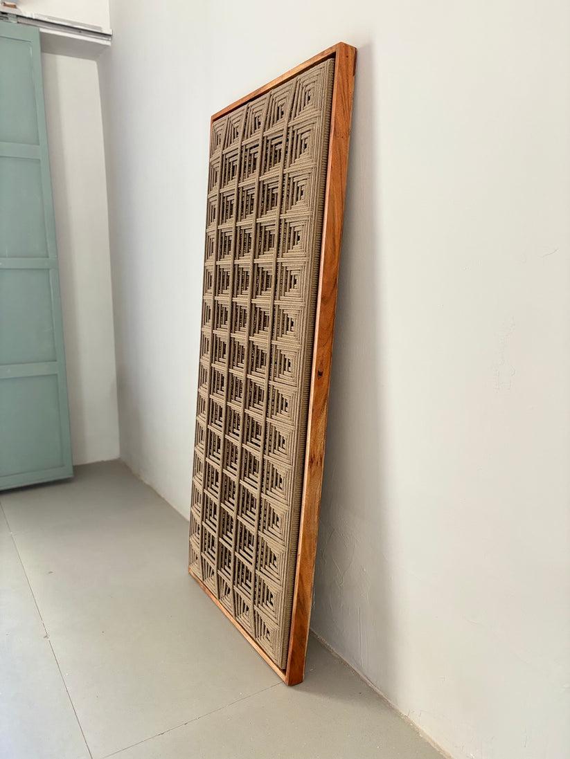 Beige 3D Woven Art - Etsy
