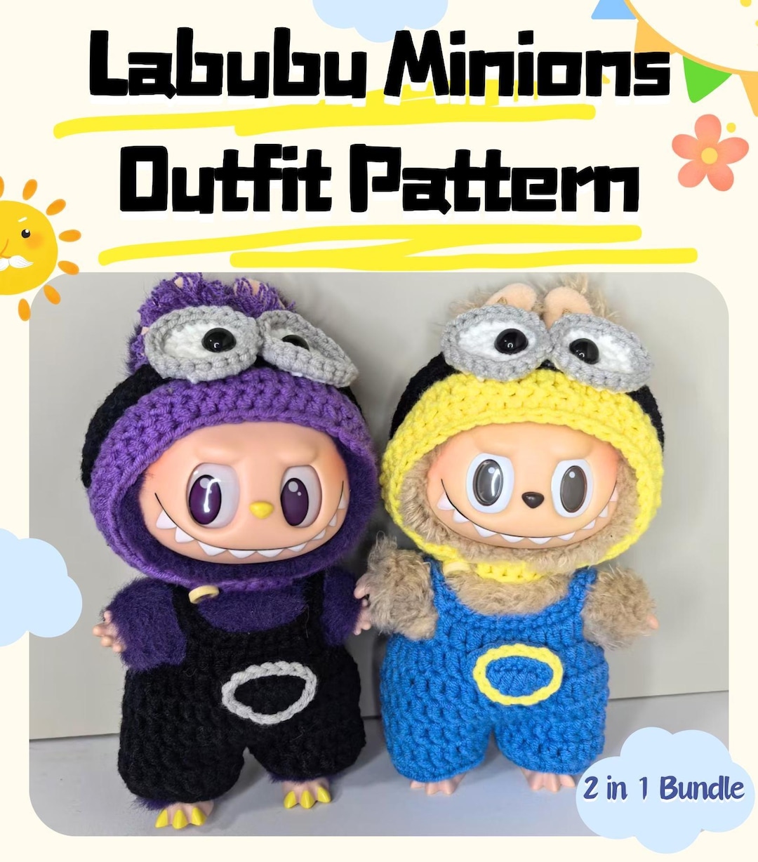 Labubu Outfit Pattern–diy Amigurumi |minions and Evil Minions Inspired ...