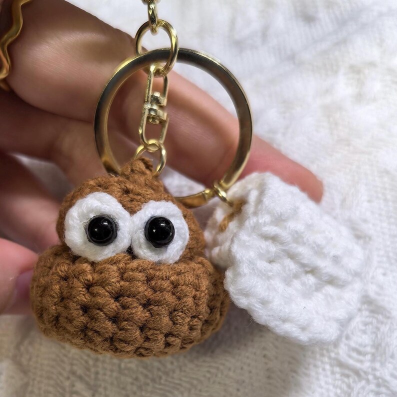 2 in 1 Crochet Poop and Toilet Paper Roll Pattern – April Fools | Funny ...