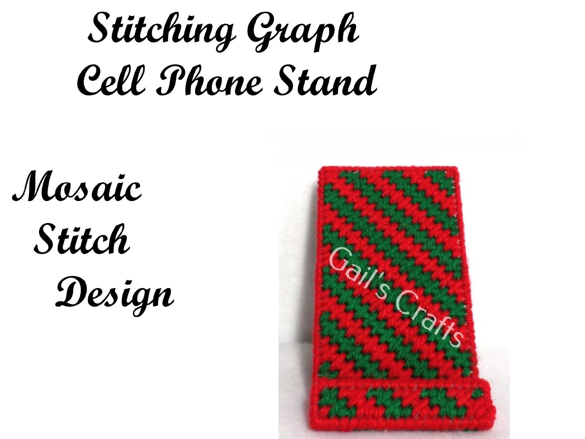 Mosaic Cell Phone Stand Stitching Graph Pattern - Etsy