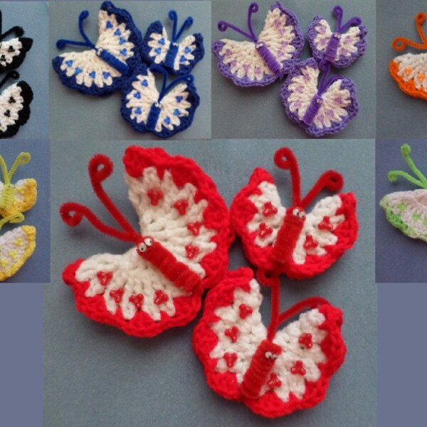 Crochet Butterfly - Etsy
