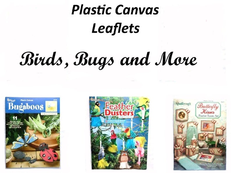 Birds Bugs and More Plastic Canvas Leaflets - Etsy