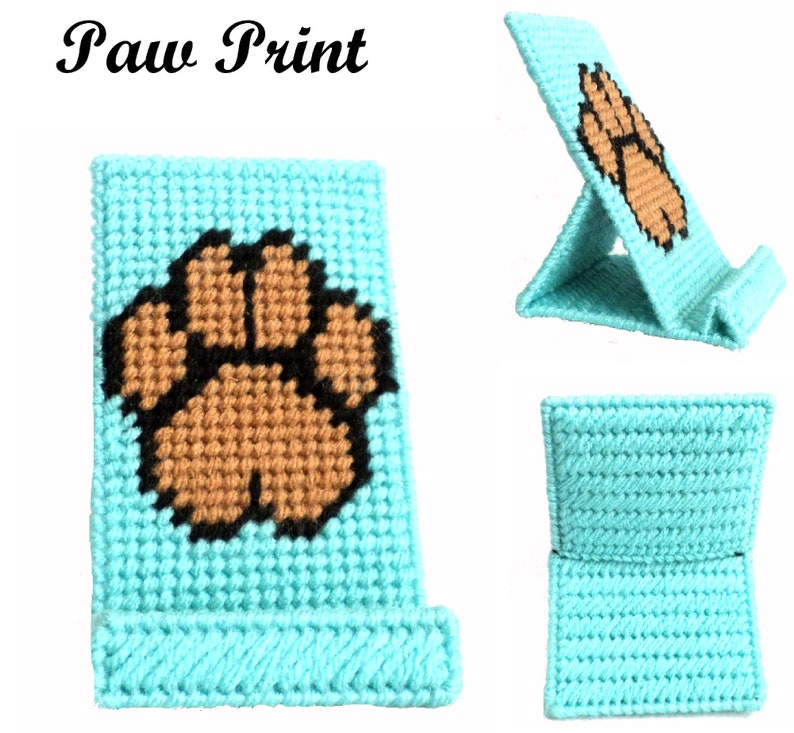 Cell Phone Stand Paw Print Design Cell Phone Holder Cell - Etsy