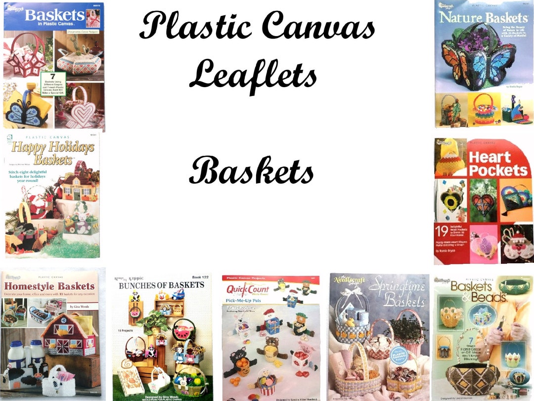 Plastic Canvas Leaflets Baskets - Etsy