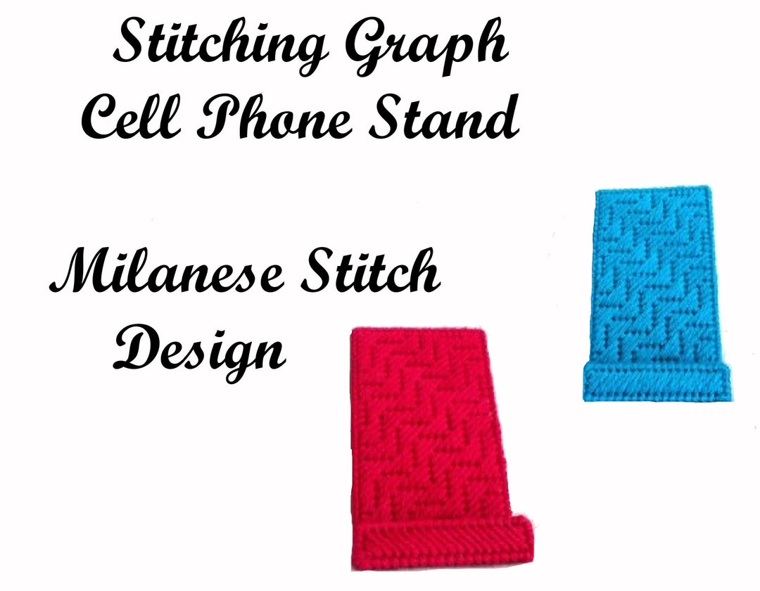 Milanese Stitch Cell Phone Stand Stitching Graph Pattern - Etsy