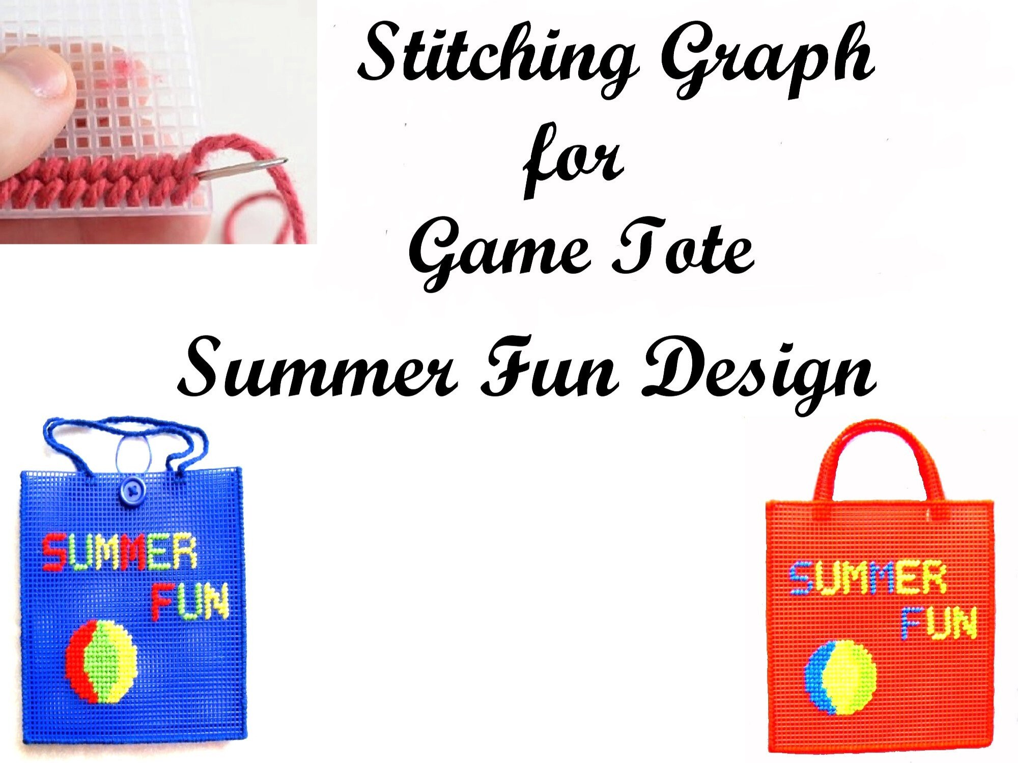 Summer Fun Tote Stitching Graph Pattern - Etsy