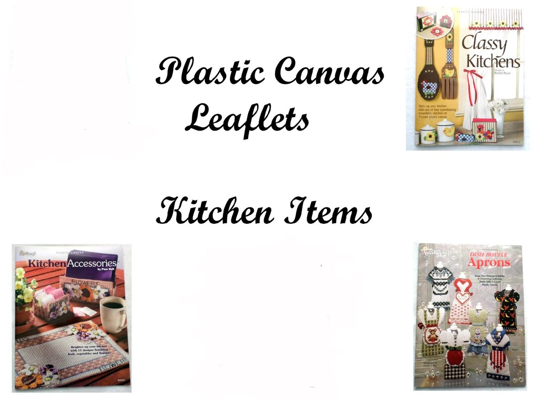 Plastic Canvas Leaflets - Kitchen Items - Etsy