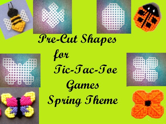 Pre-cut Plastic Canvas Shapes Spring | Etsy