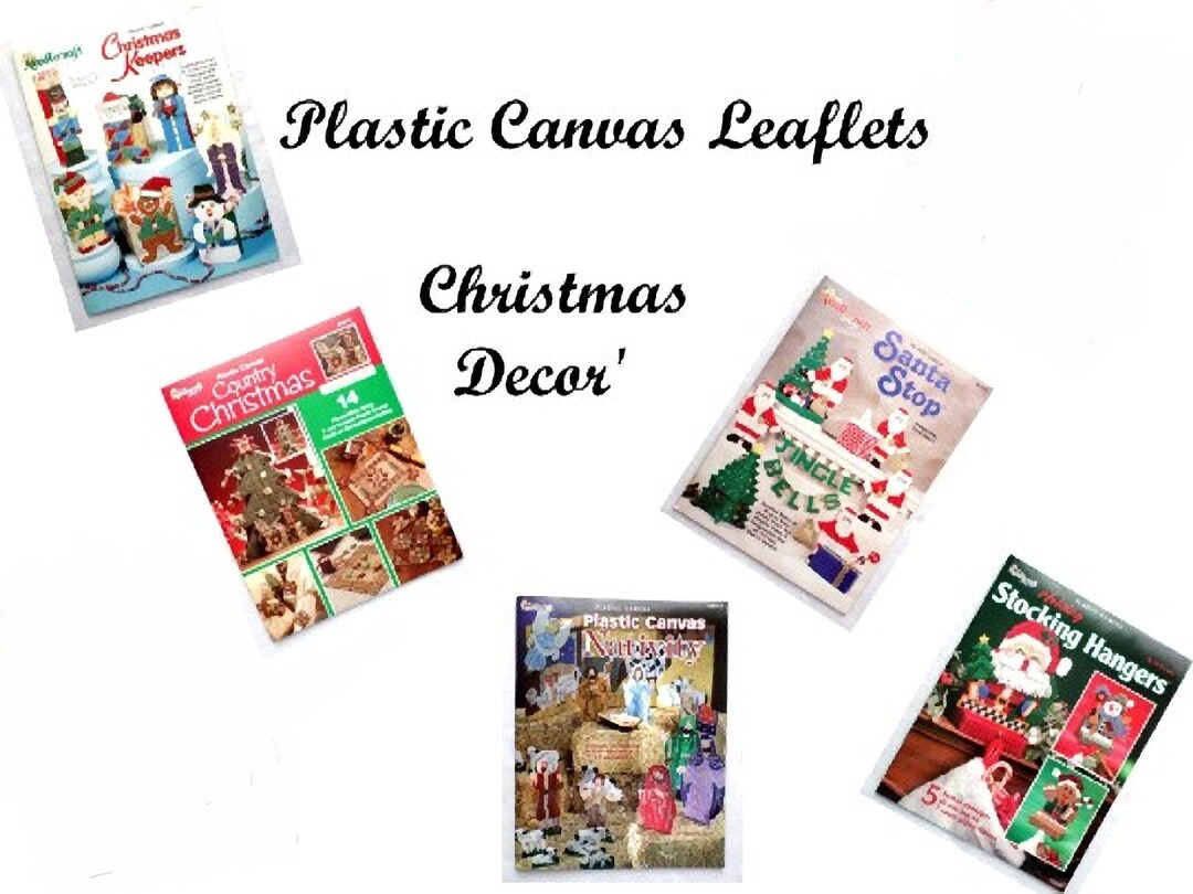 Christmas Decor' Plastic Canvas Leaflets - Etsy