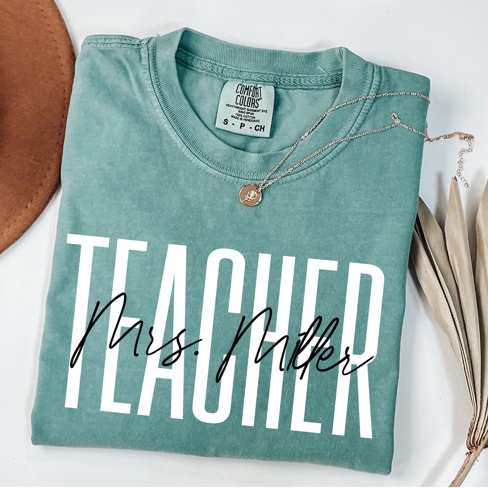 Custom Teacher Comfort Colors T-shirt: Personalized Back to School Tee ...