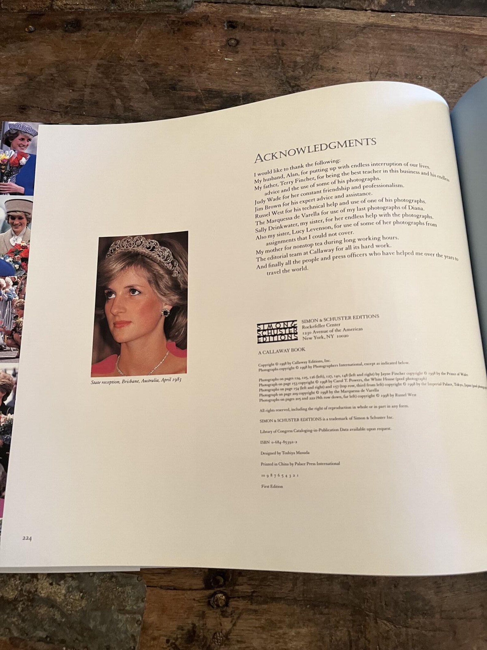 Diana : Portrait of a Princess by Judy Wade and Jayne Fincher (1998 ...